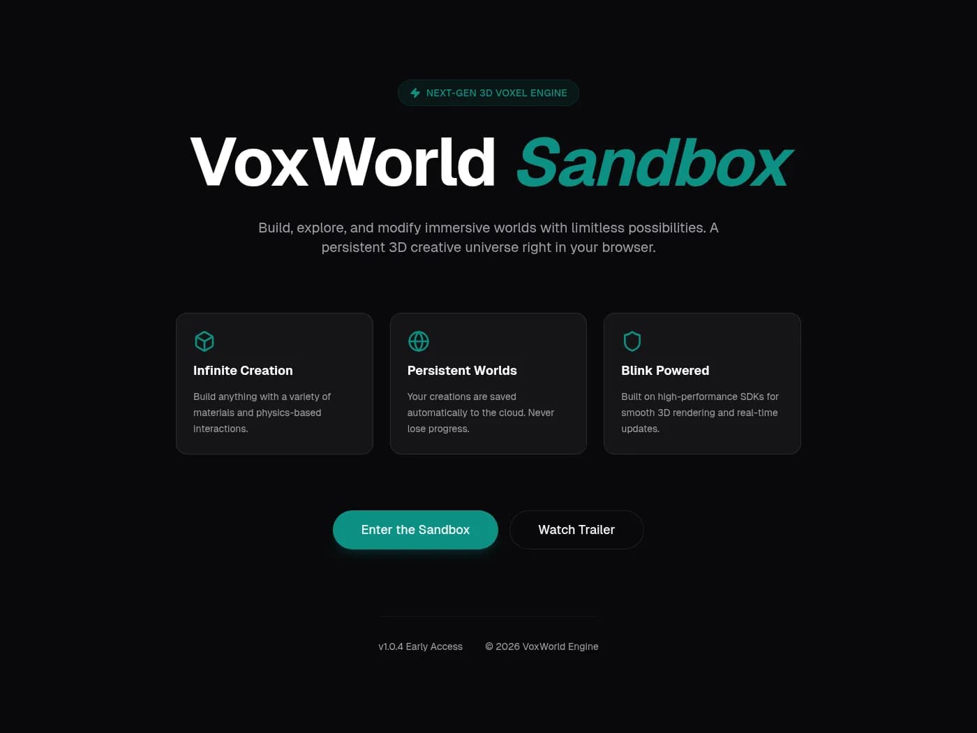 VoxWorld 3D Sandbox