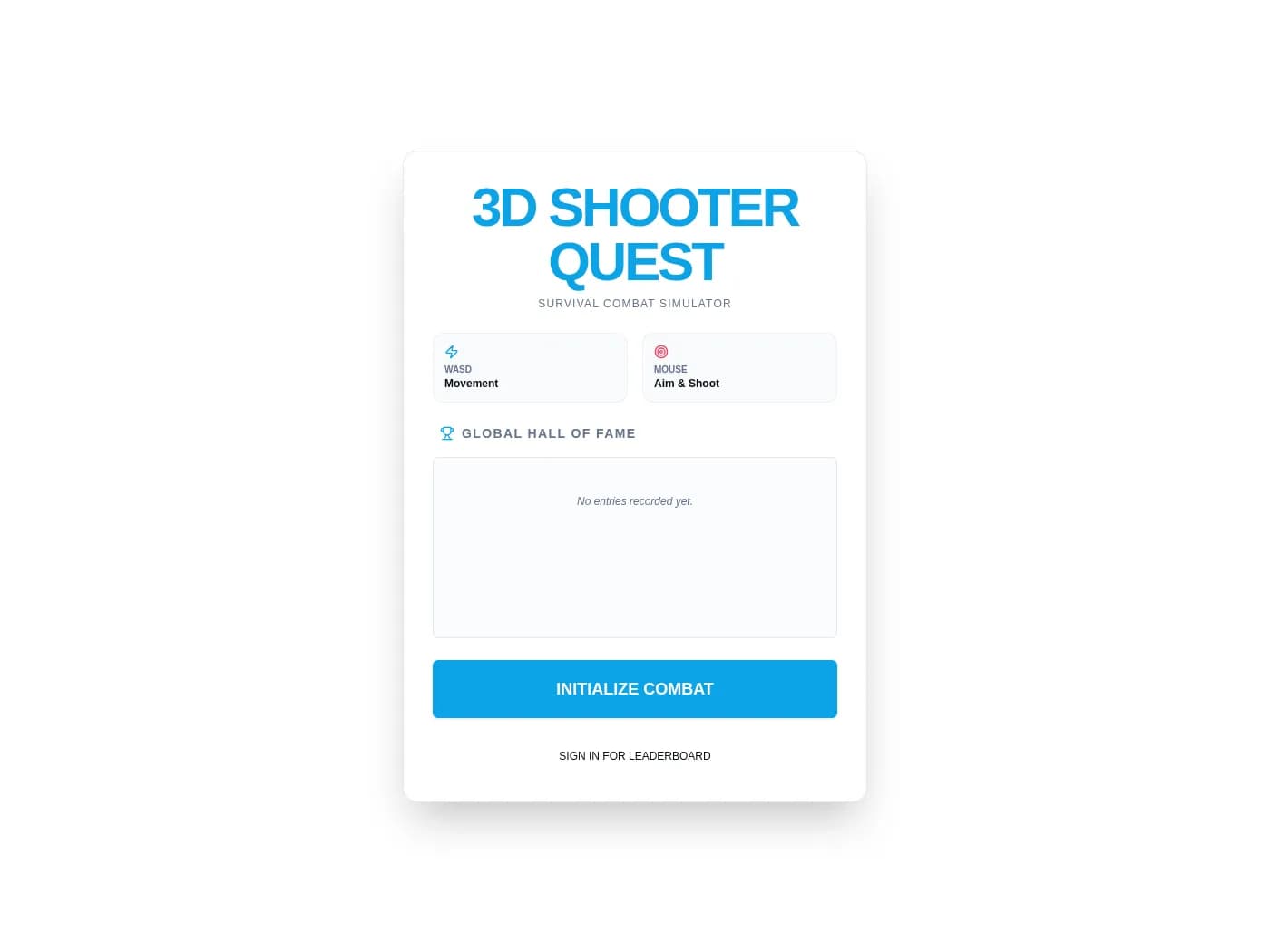 3D Shooter Quest