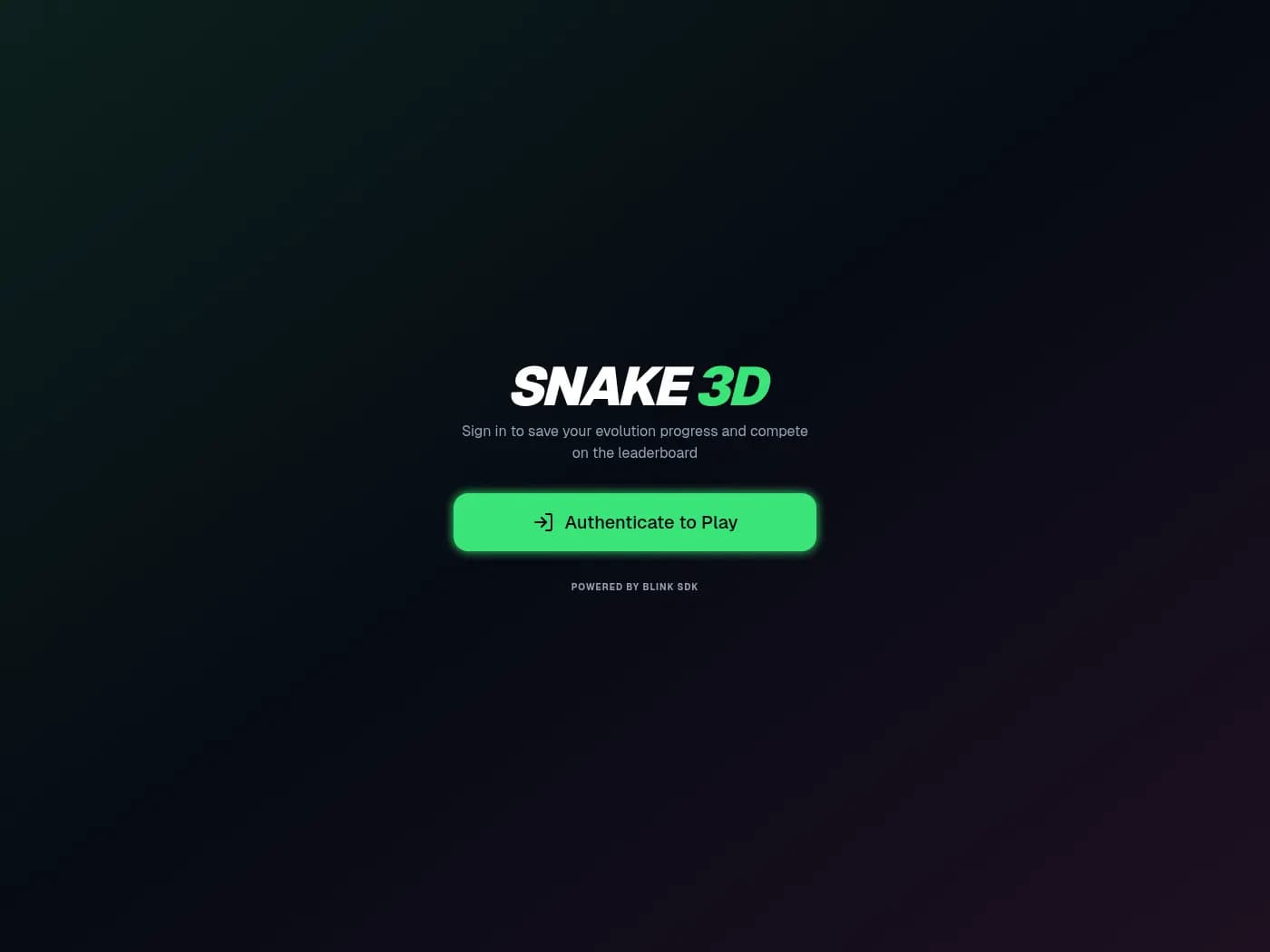 3D Snake Evolution