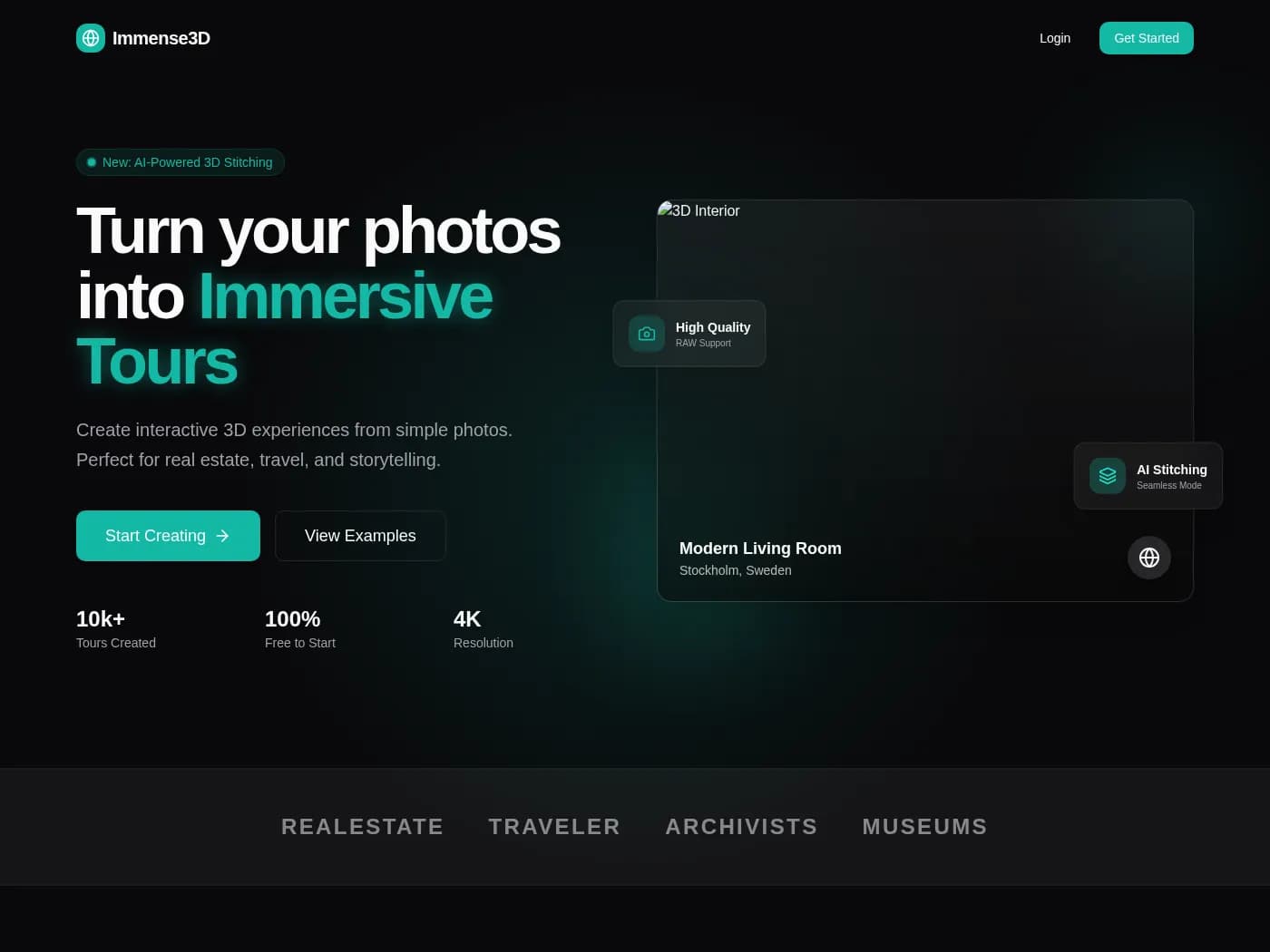 3D Photo Tour Maker
