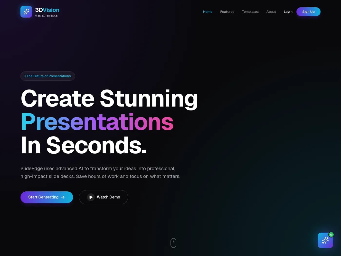3D Vision Web Experience