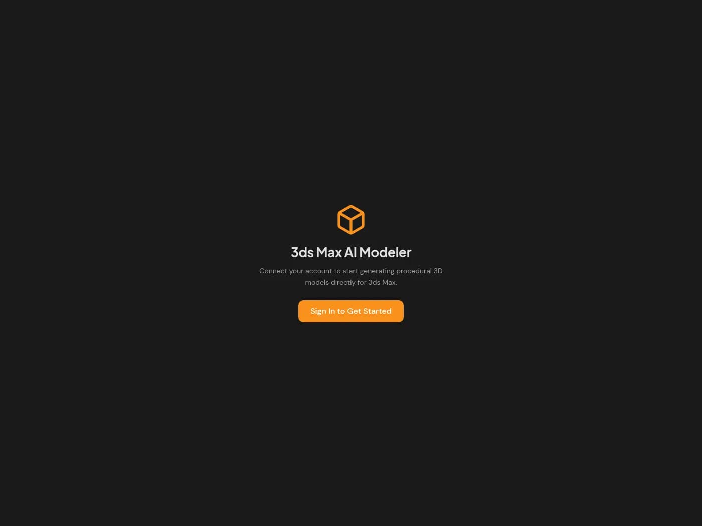 3ds Max AI Modeler