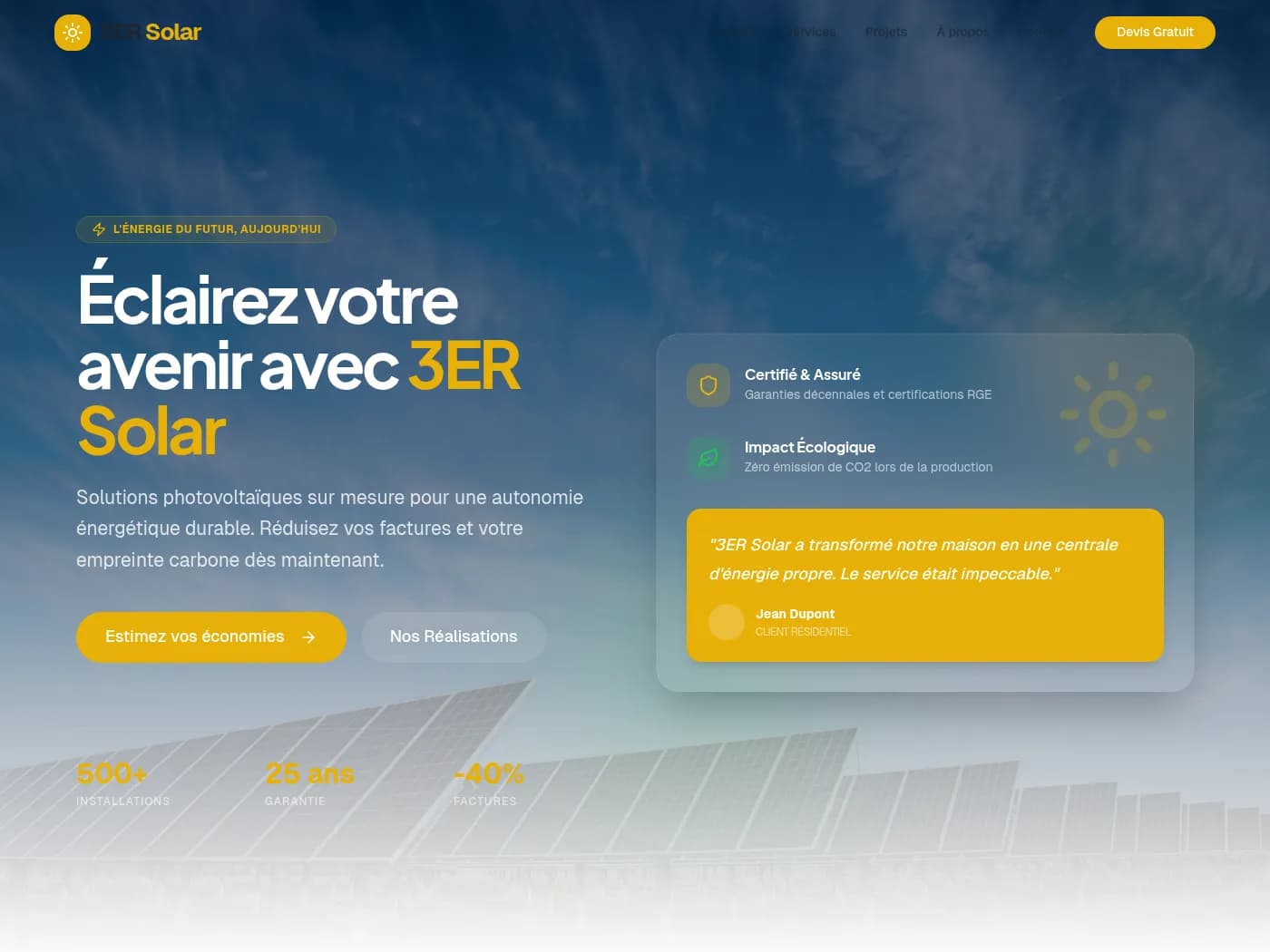 3ER Solar Website