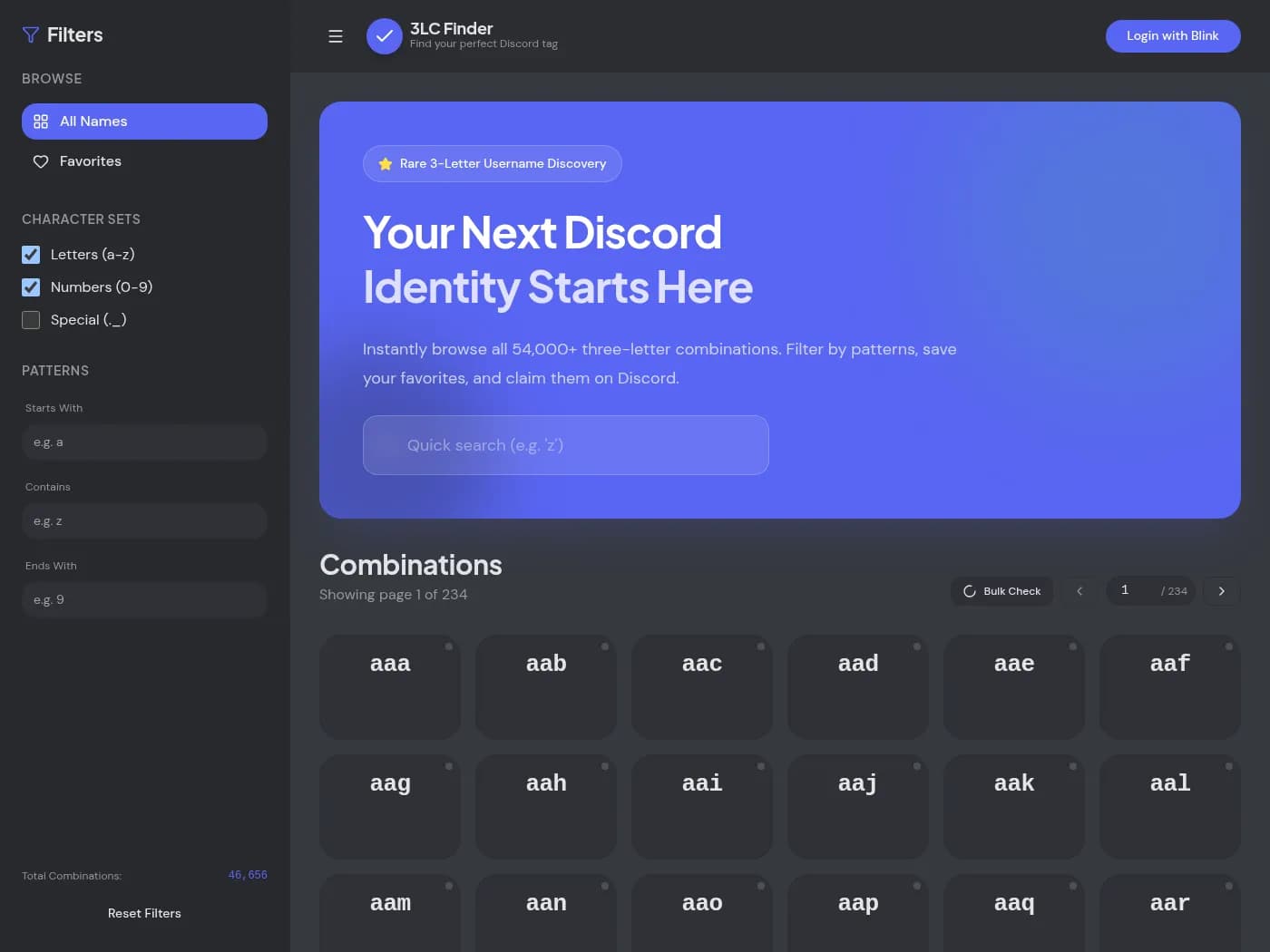 3LC Discord Username Finder