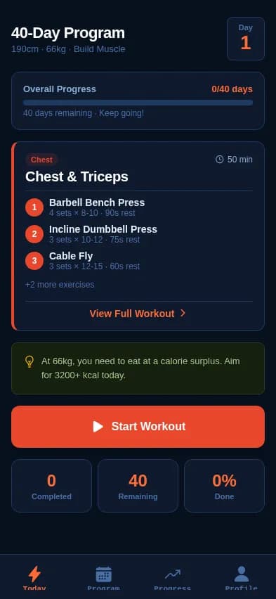 40Days Workout Coach
