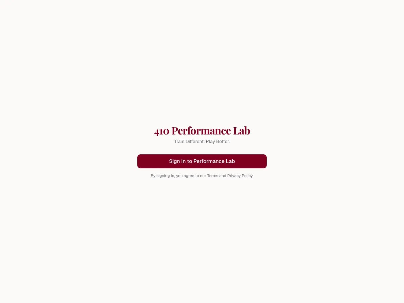 410 Performance Lab
