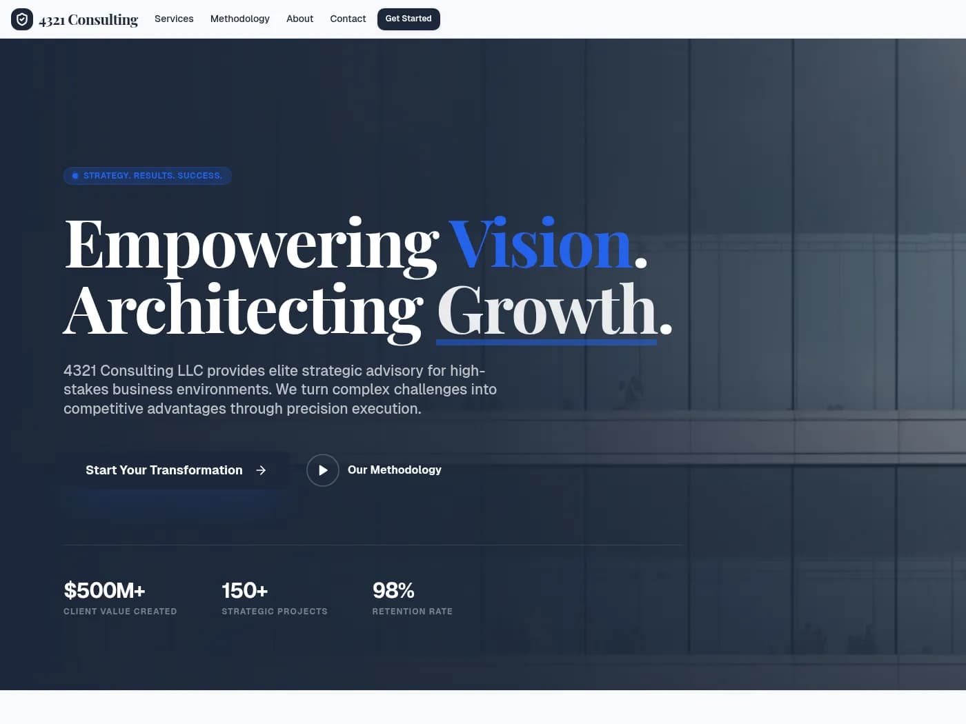4321 Consulting Webpage