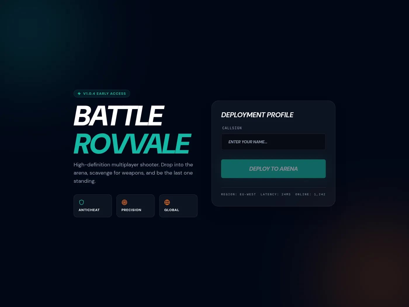 4K Battle Royale Shooter