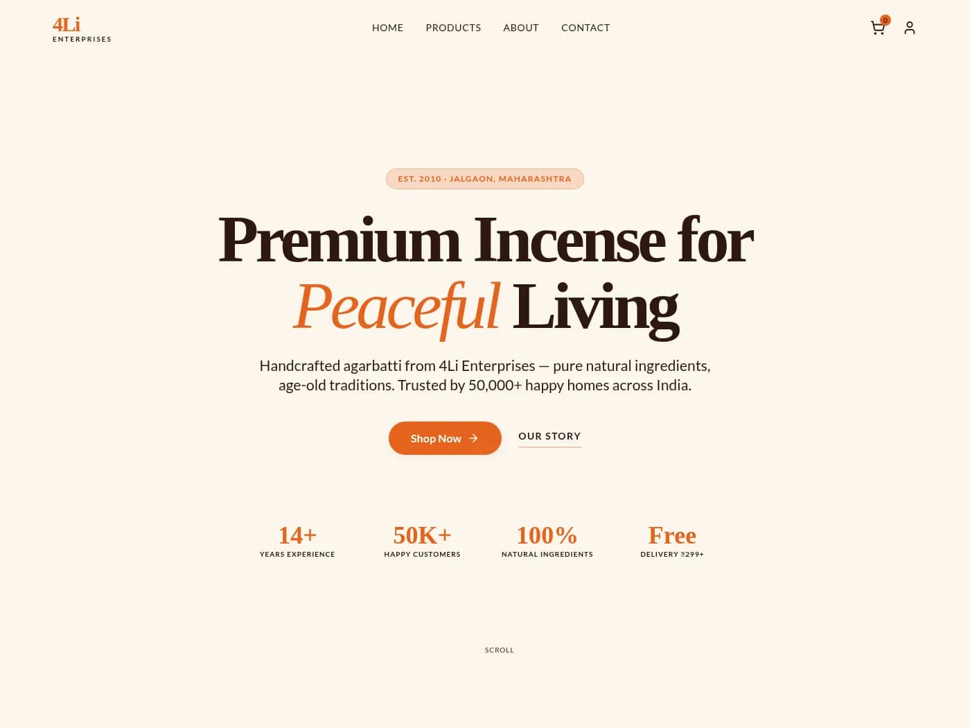 4Li Incense E-Commerce