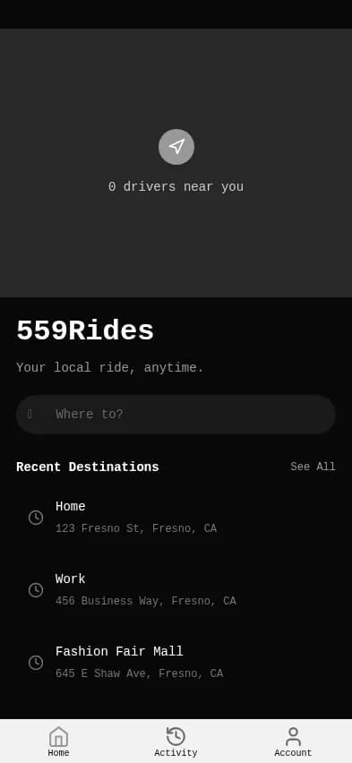 559Rides Rider App