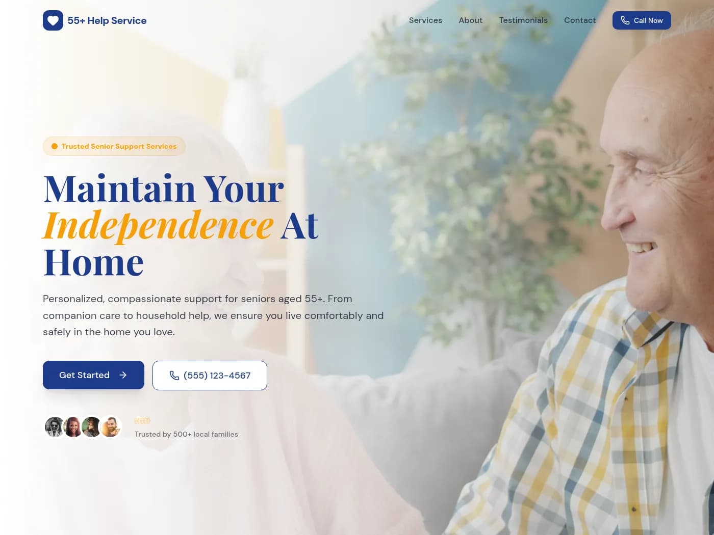 55+ Help Service Site