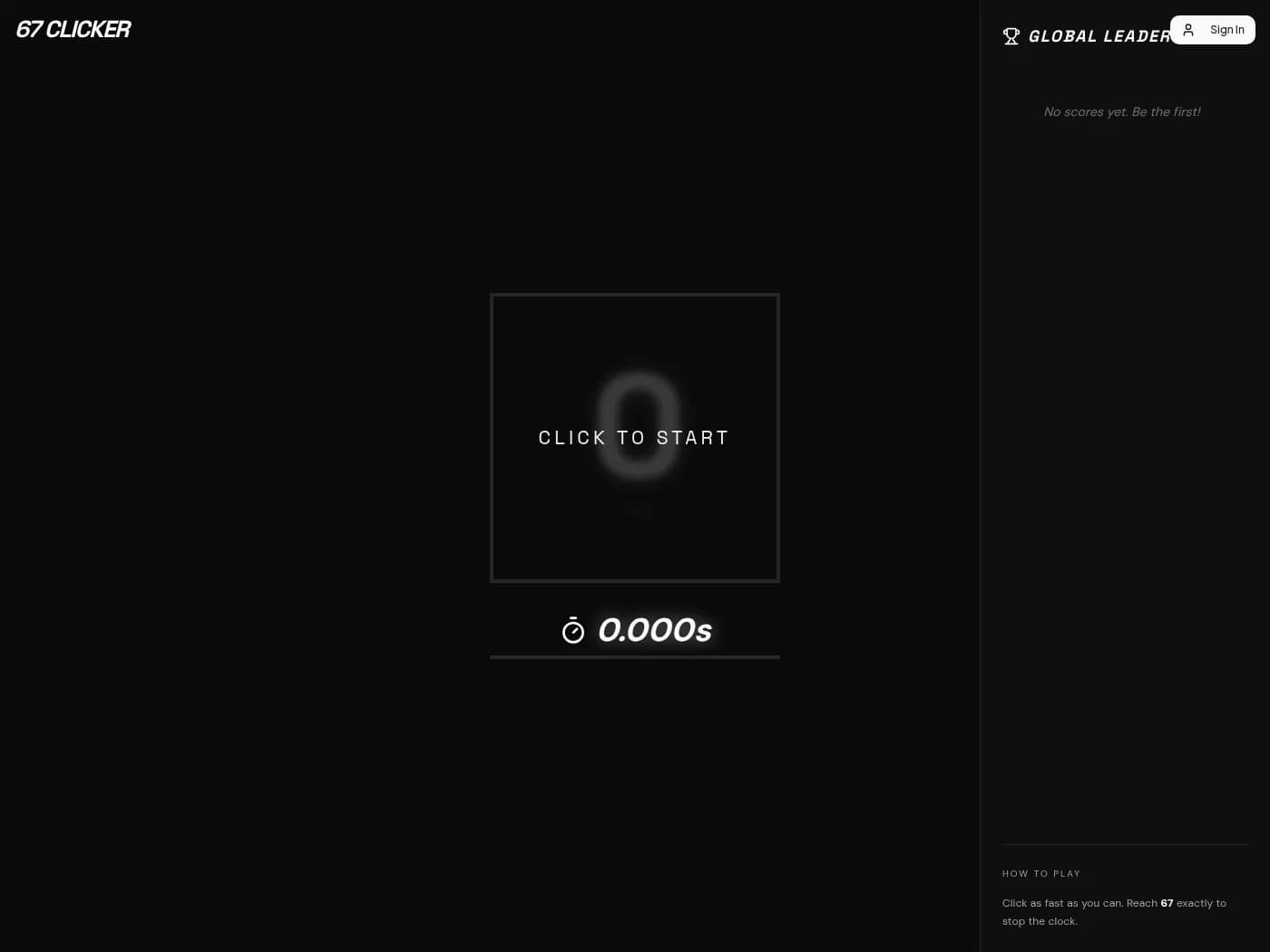 67 Clicker Game