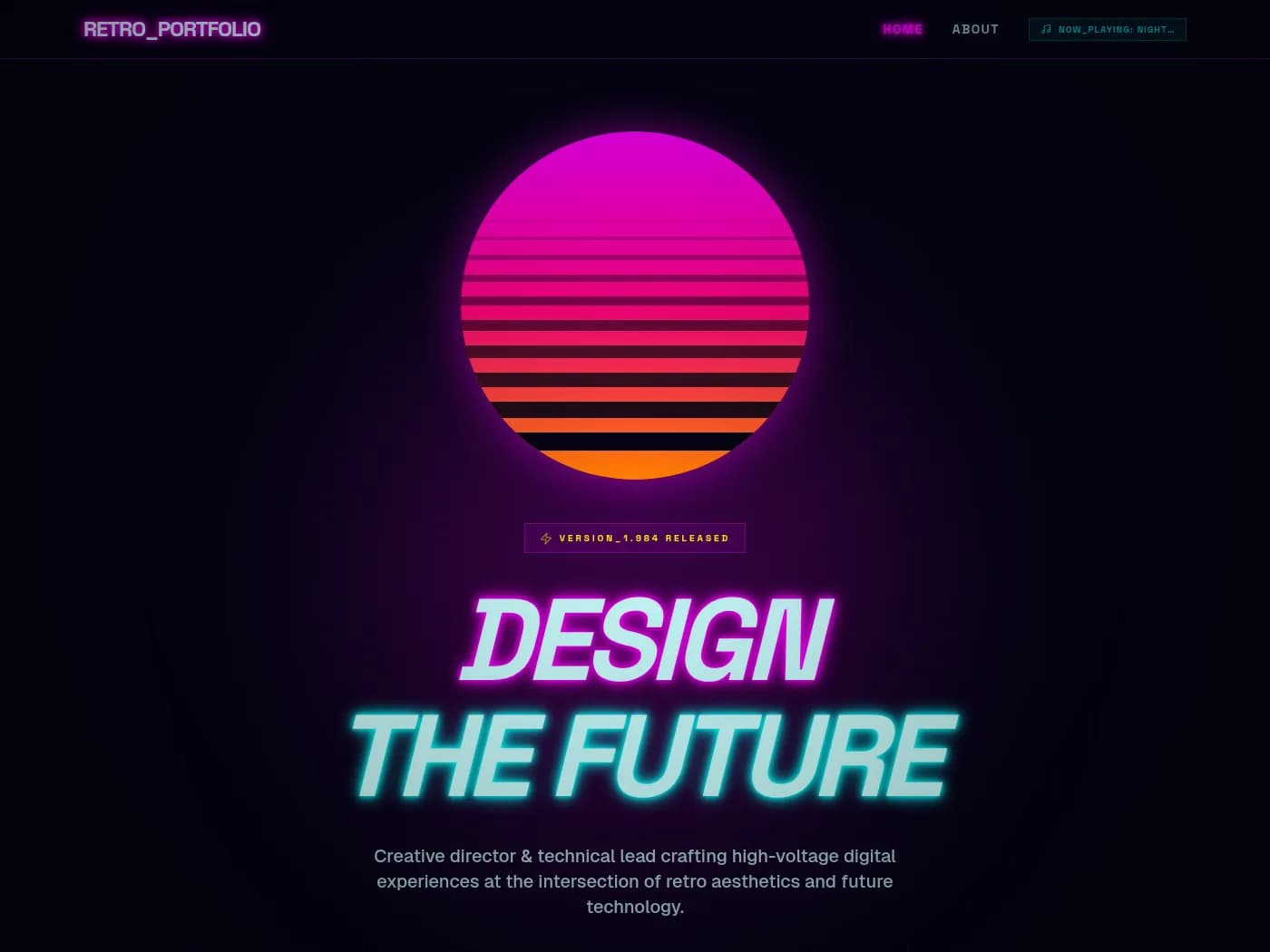 RetroWave Portfolio