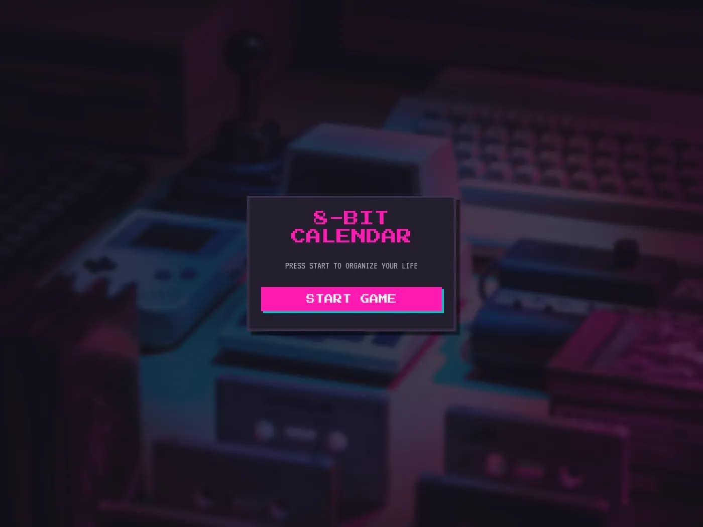 8Bit Calendar Web