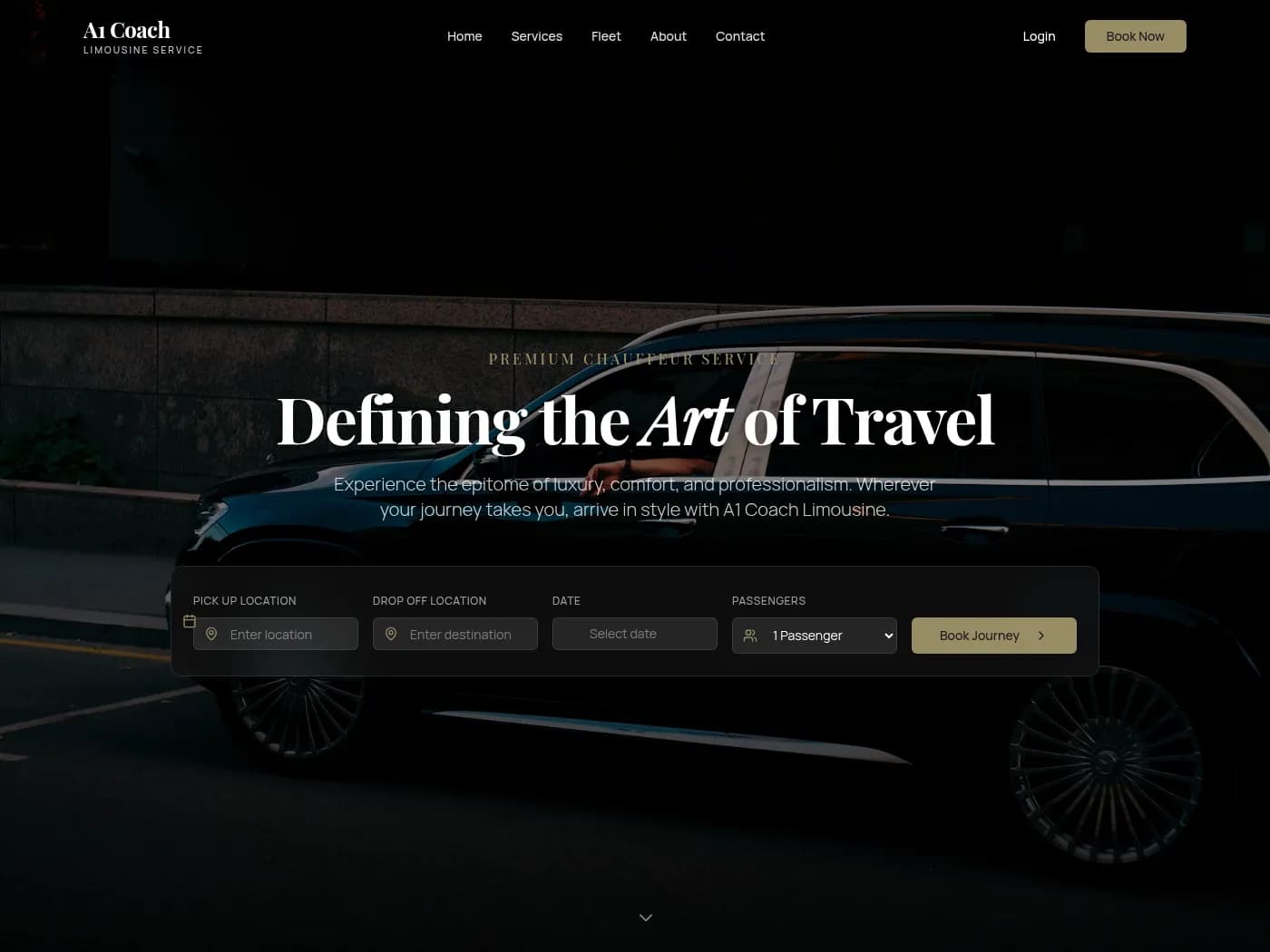 A1 Coach Limousine Website