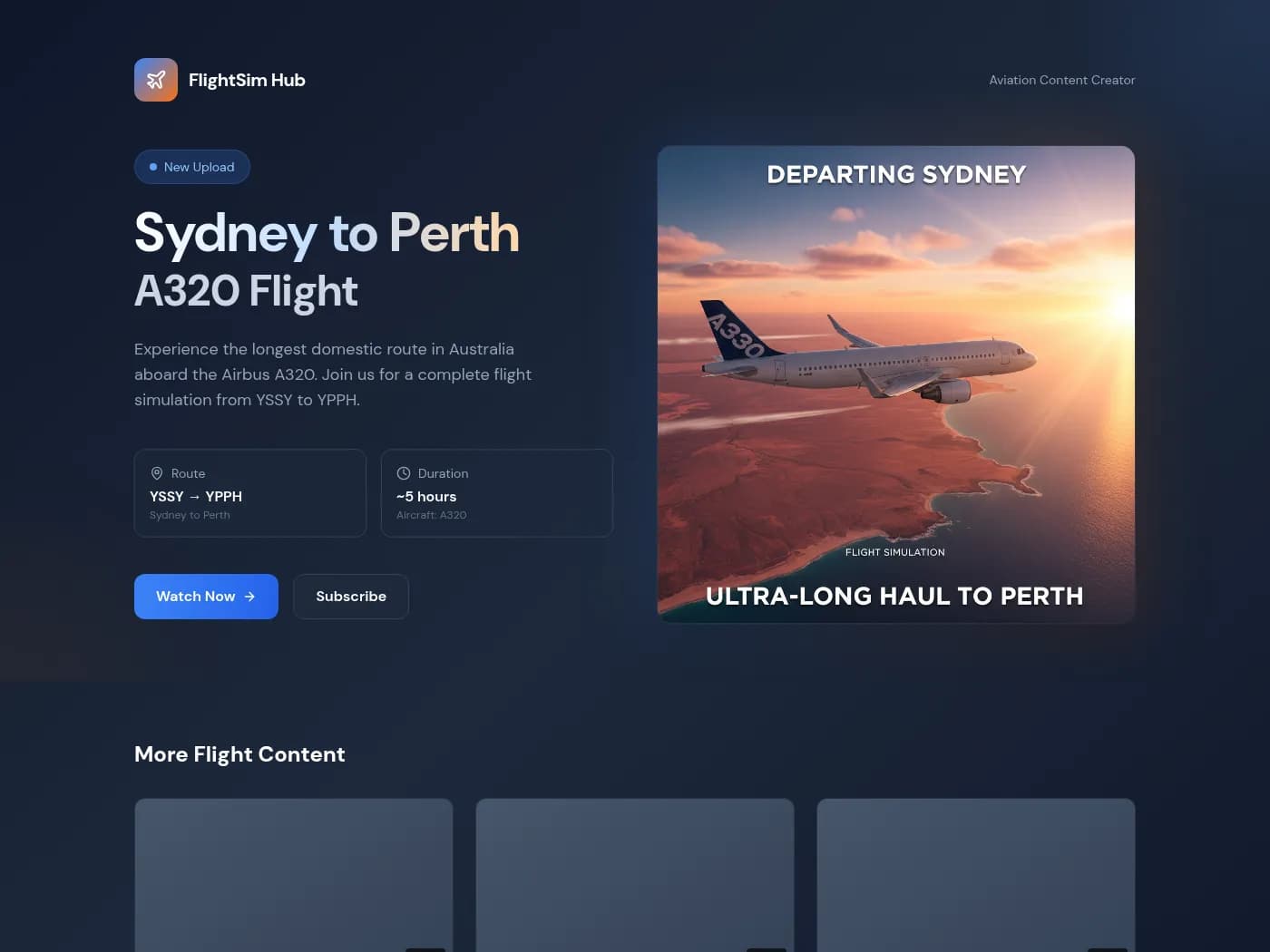 A320 Flight Thumbnail