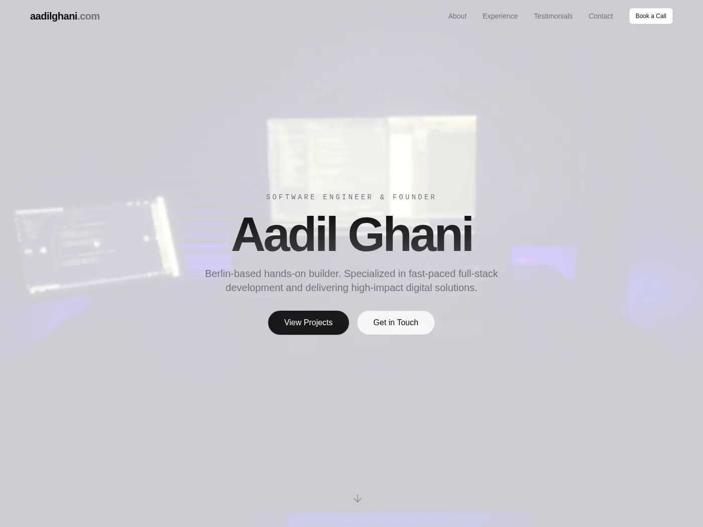 Aadil Ghani Portfolio