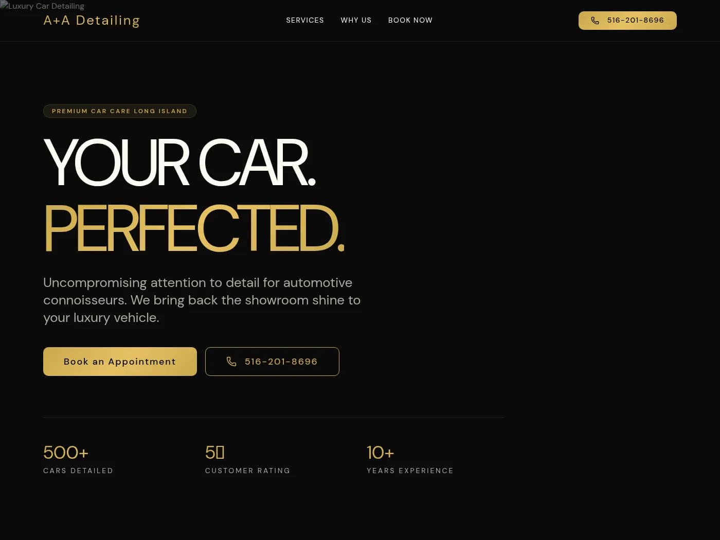 A+A Detailing Website