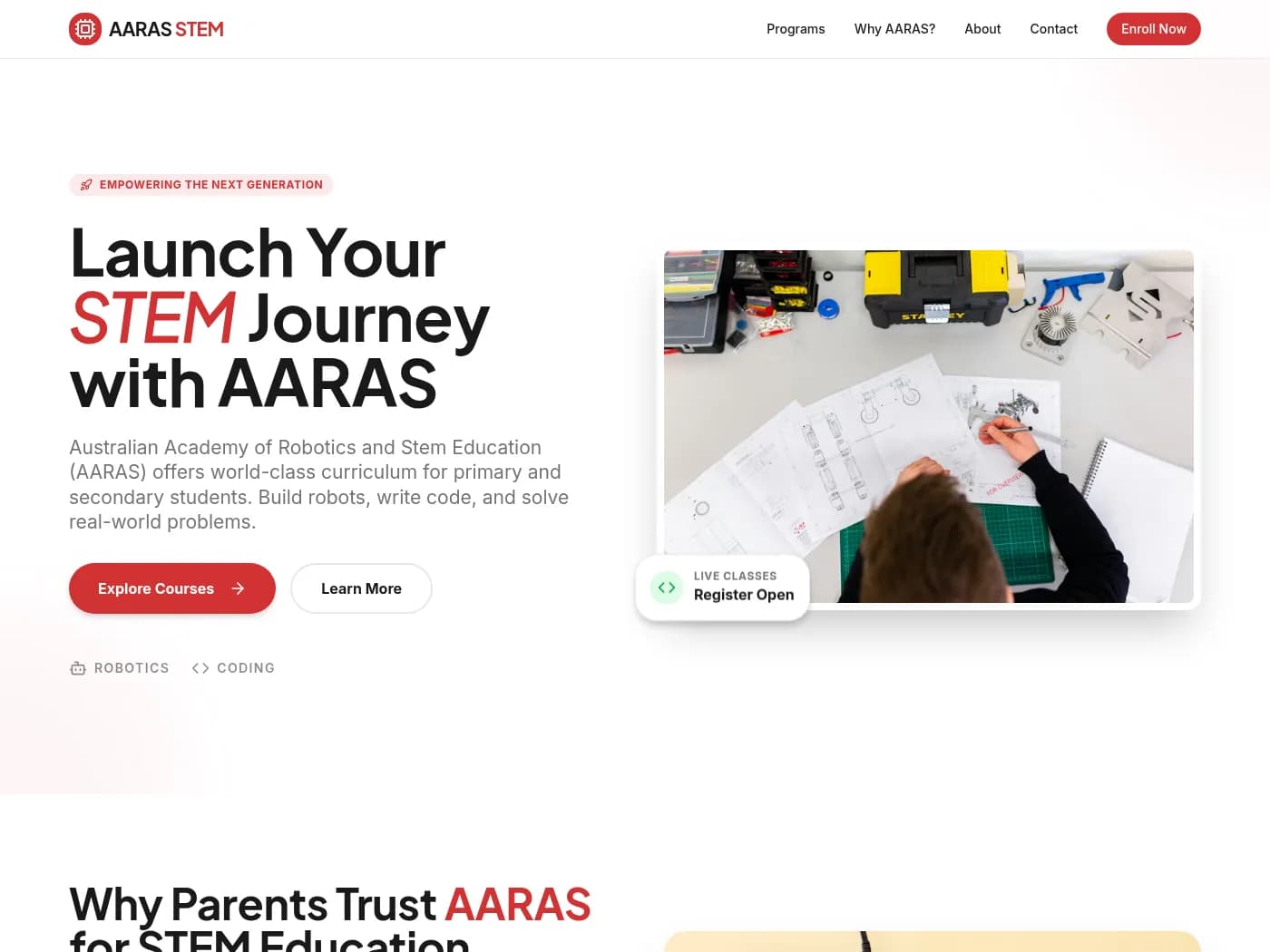 AARAS STEM Academy Site