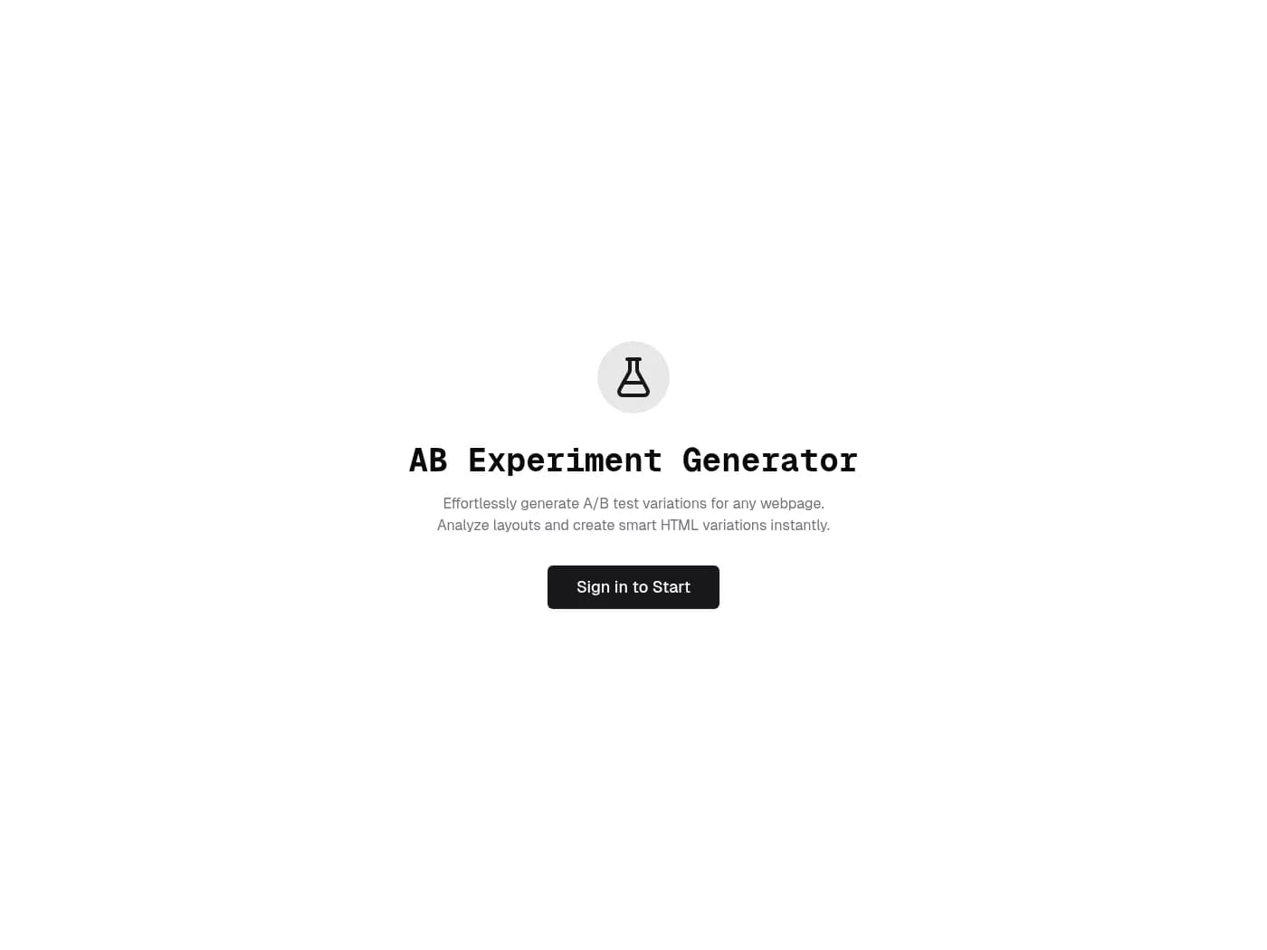 AB Experiment Generator