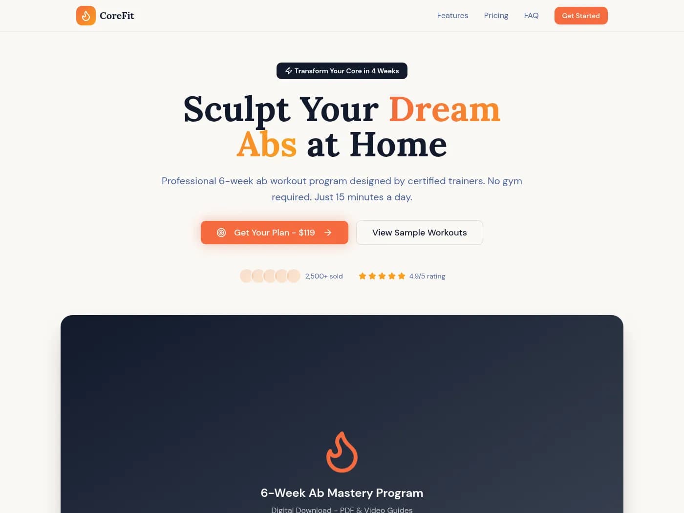 CoreFit Payments Site