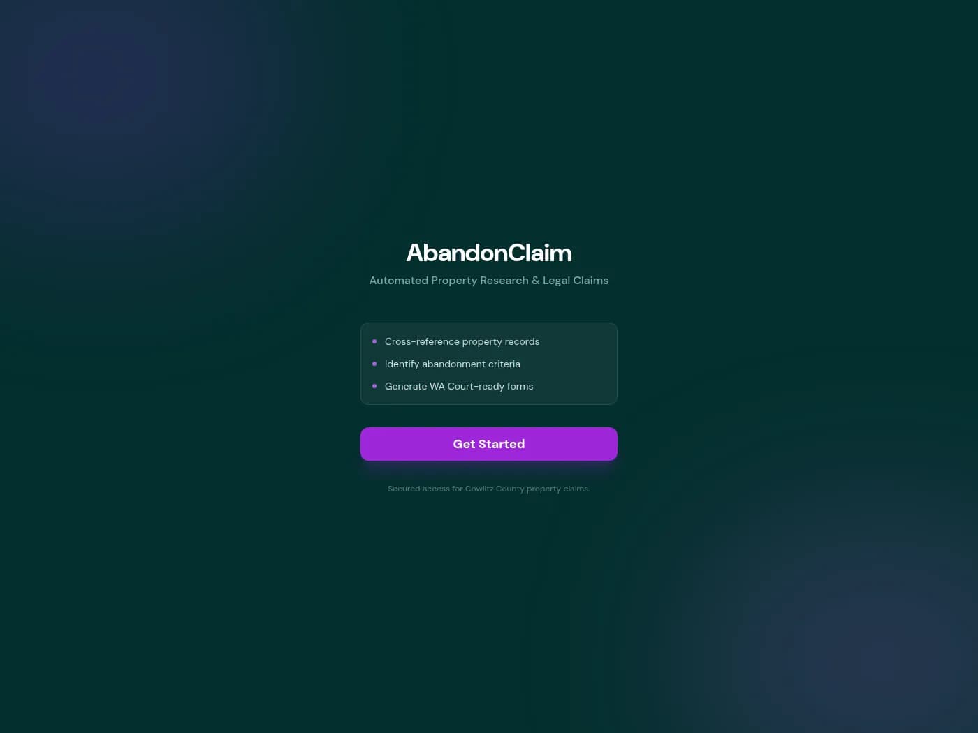 AbandonClaim AI Assistant