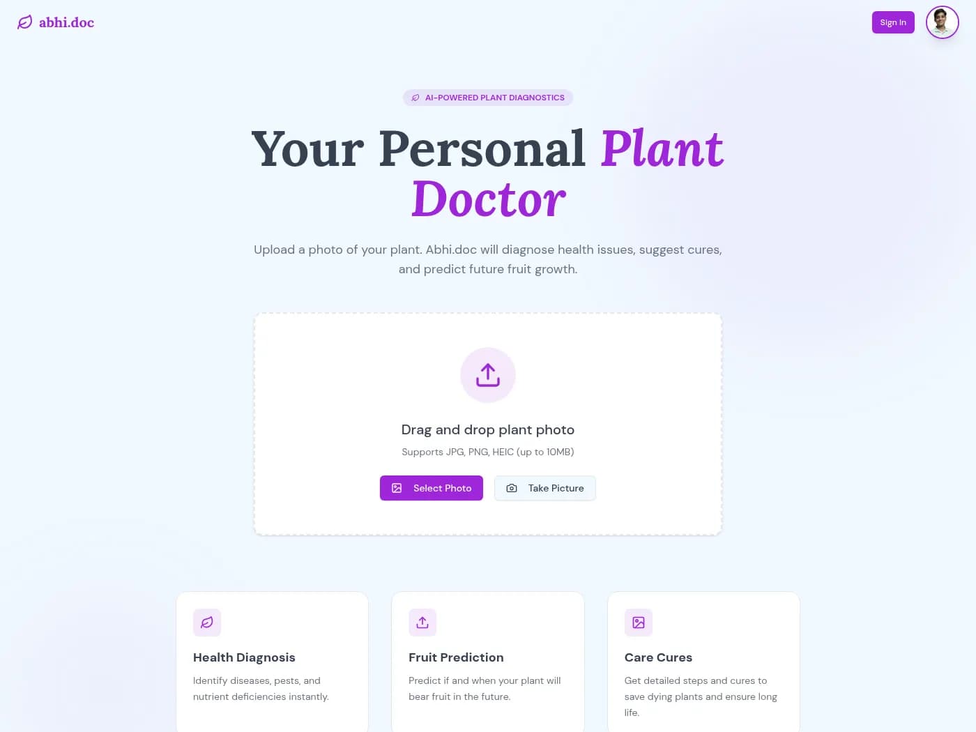 abhi.doc Plant Doctor AI
