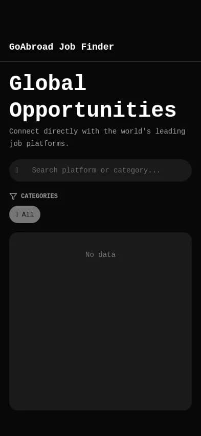 GoAbroad Job Finder