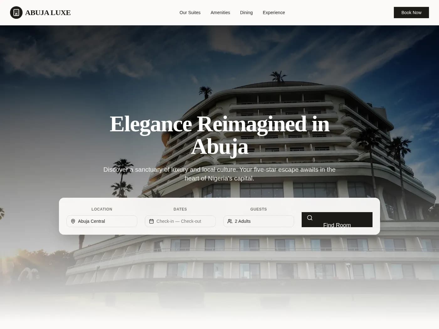 Abuja Luxe Hotel Site