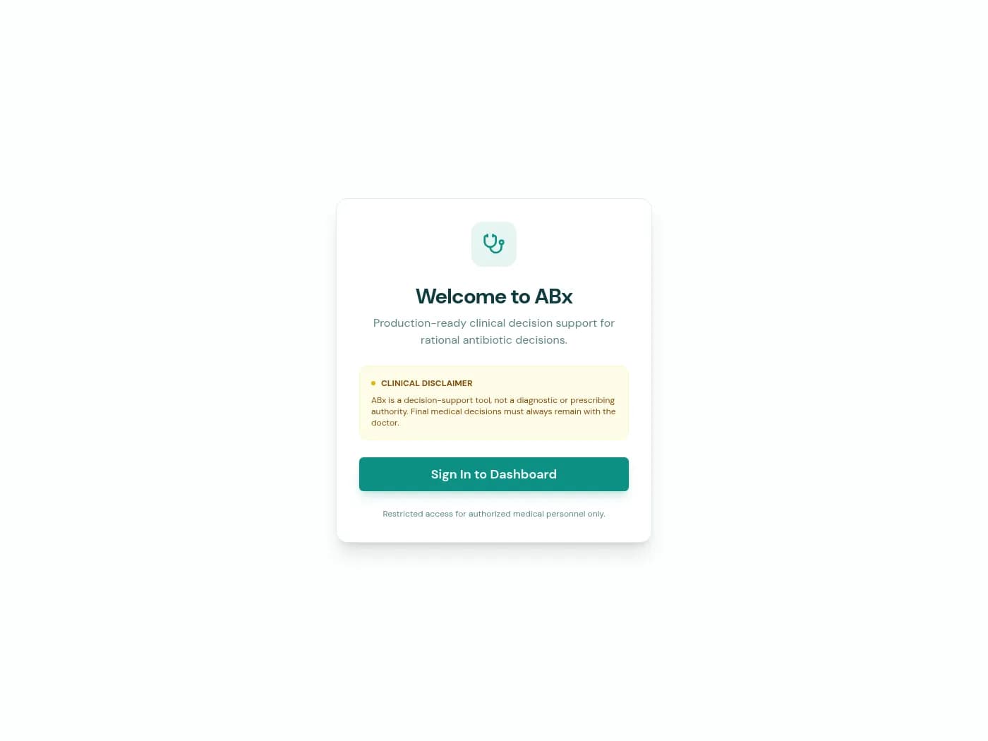ABx Clinical Decision Support