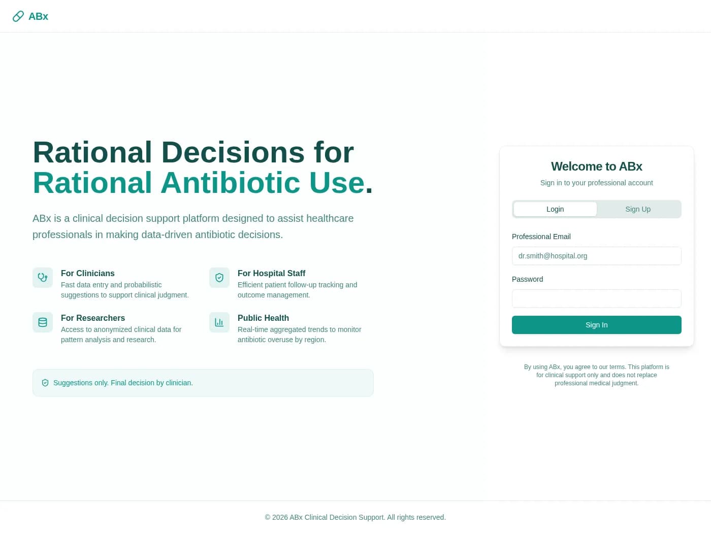 ABx Clinical Support