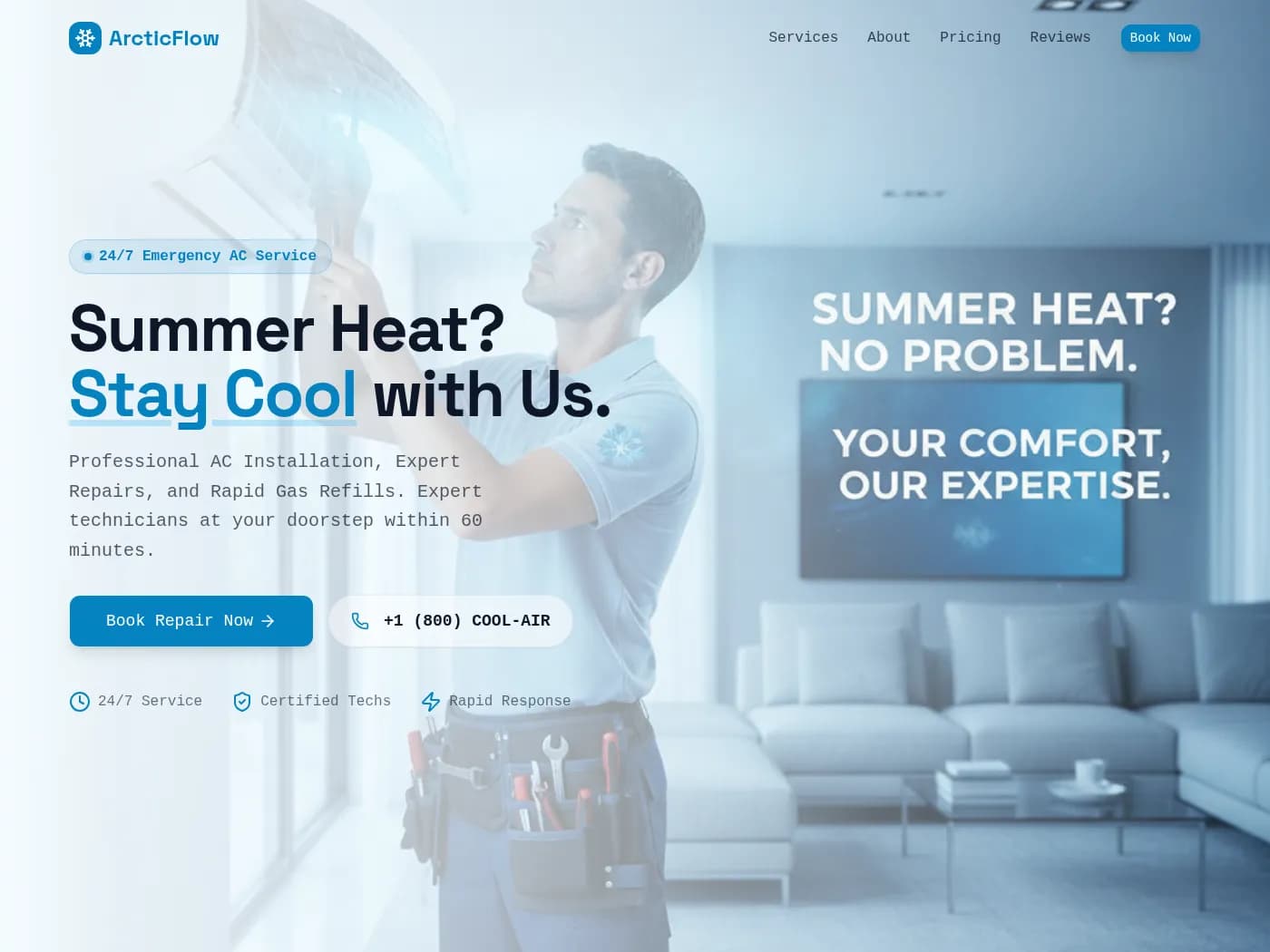 AC Service Ad Page