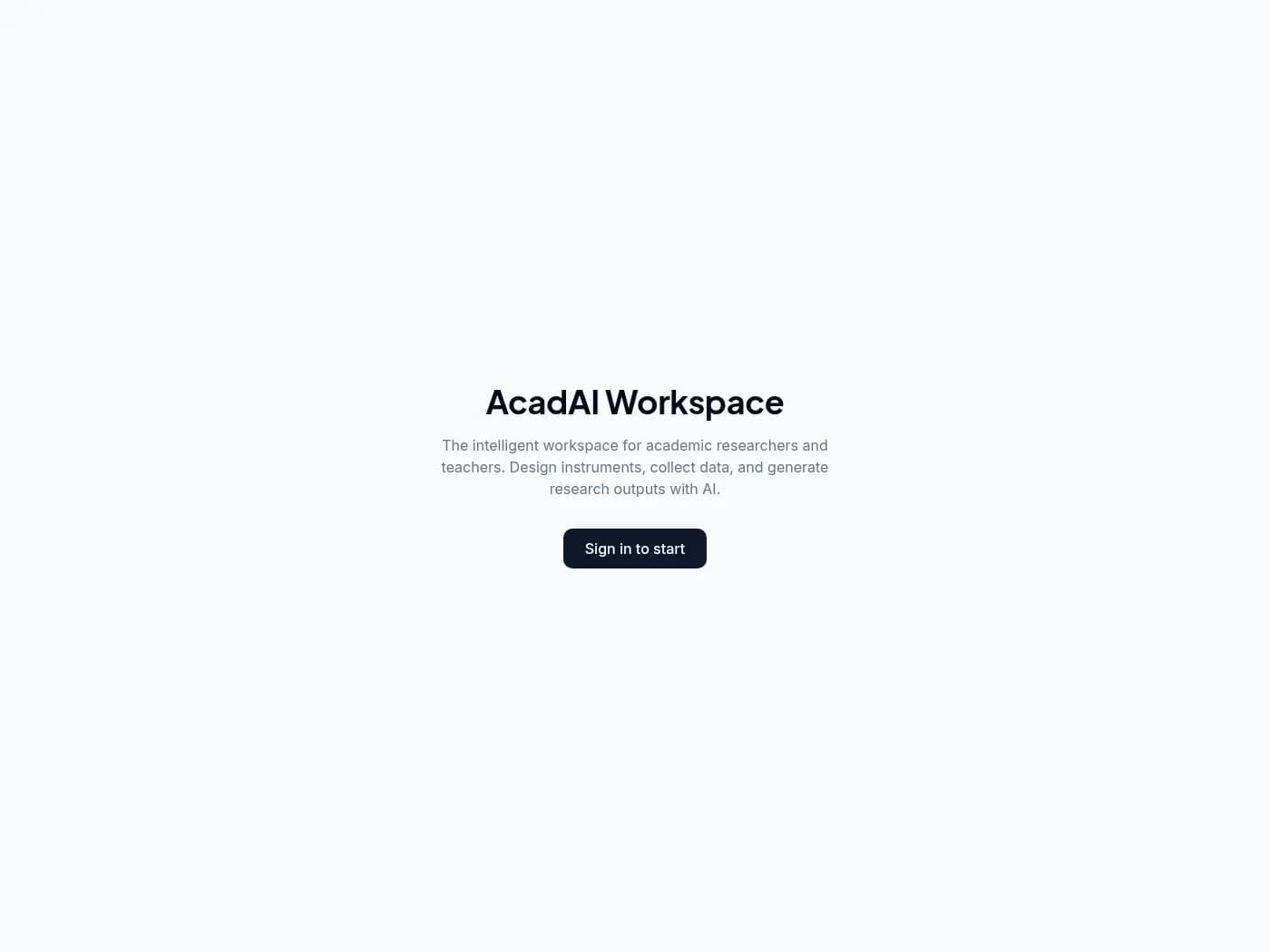 AcadAI Workspace