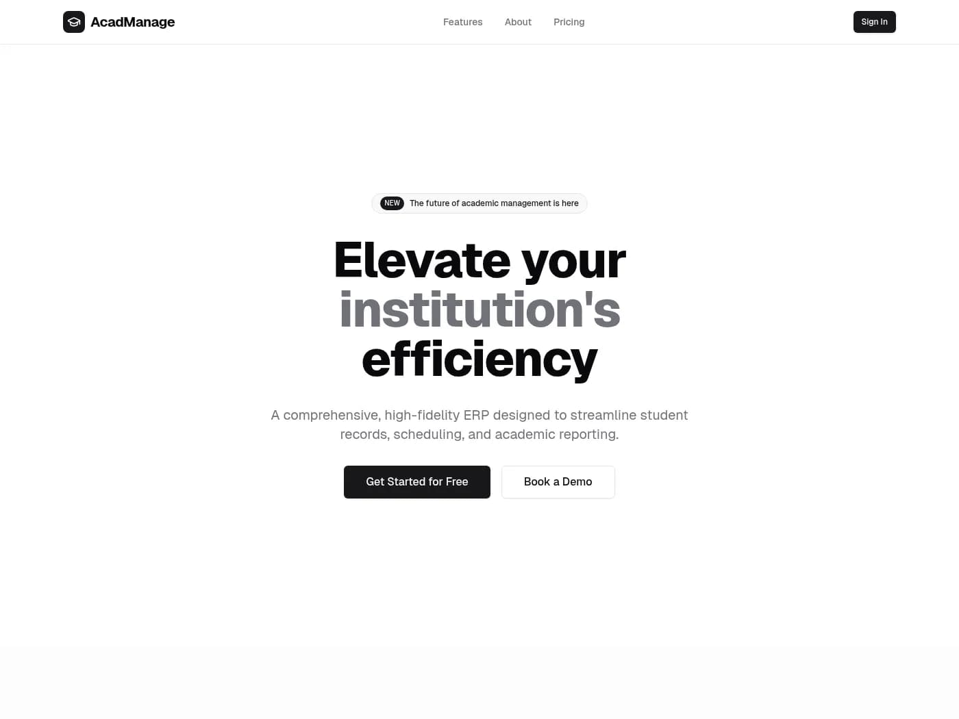 AcadManage ERP