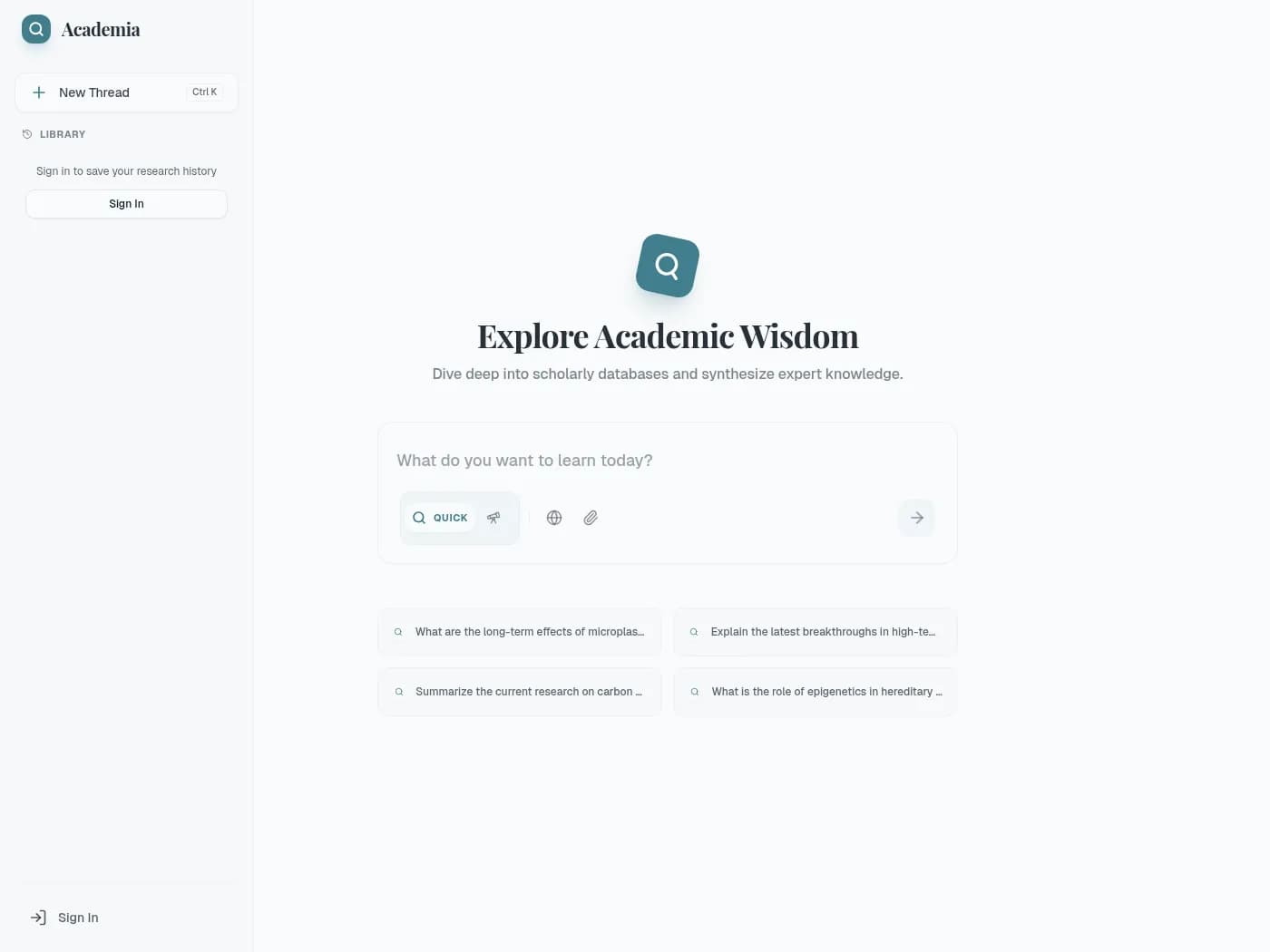 Academia Searcher