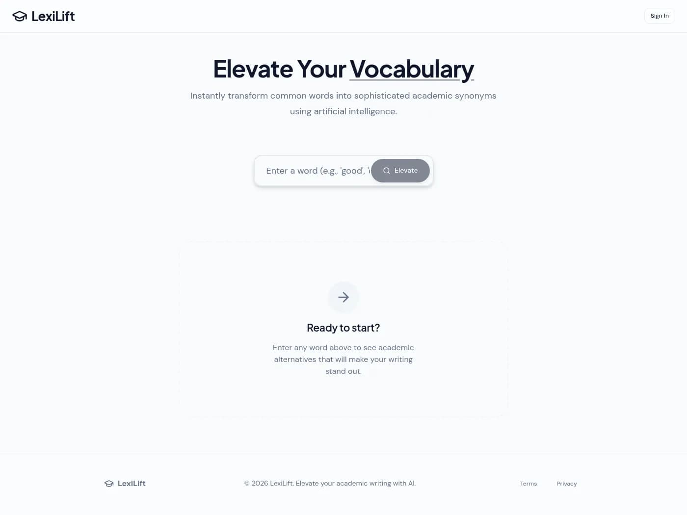 Smart Academic Synonyms
