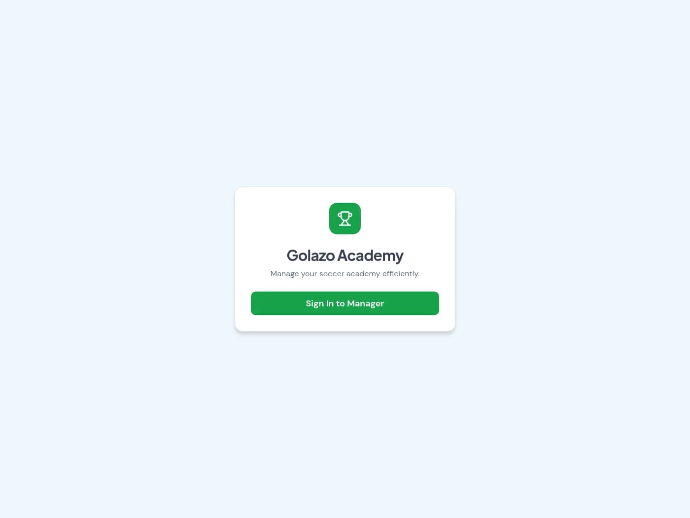 Soccer Academy Manager