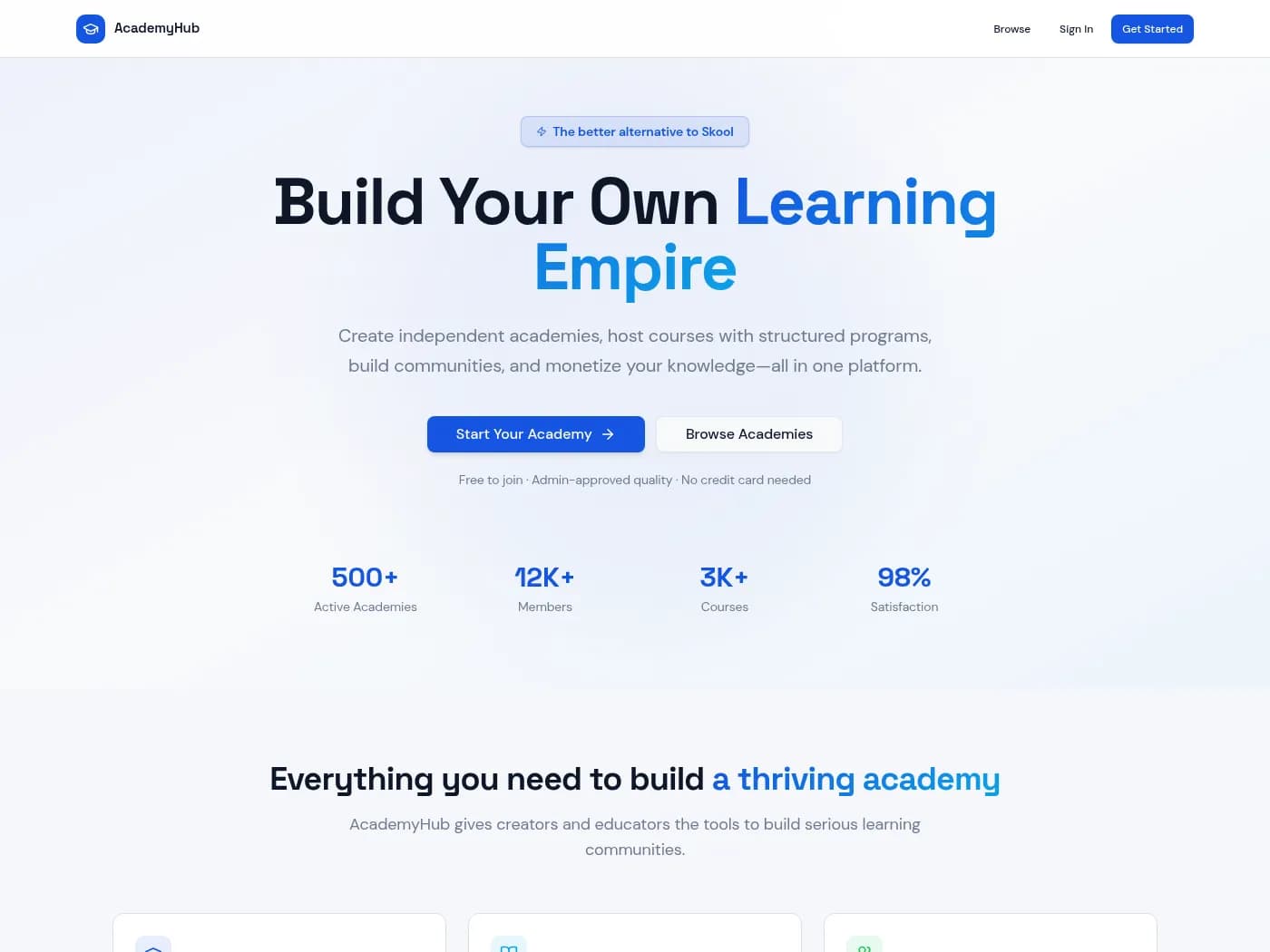 AcademyHub Portal