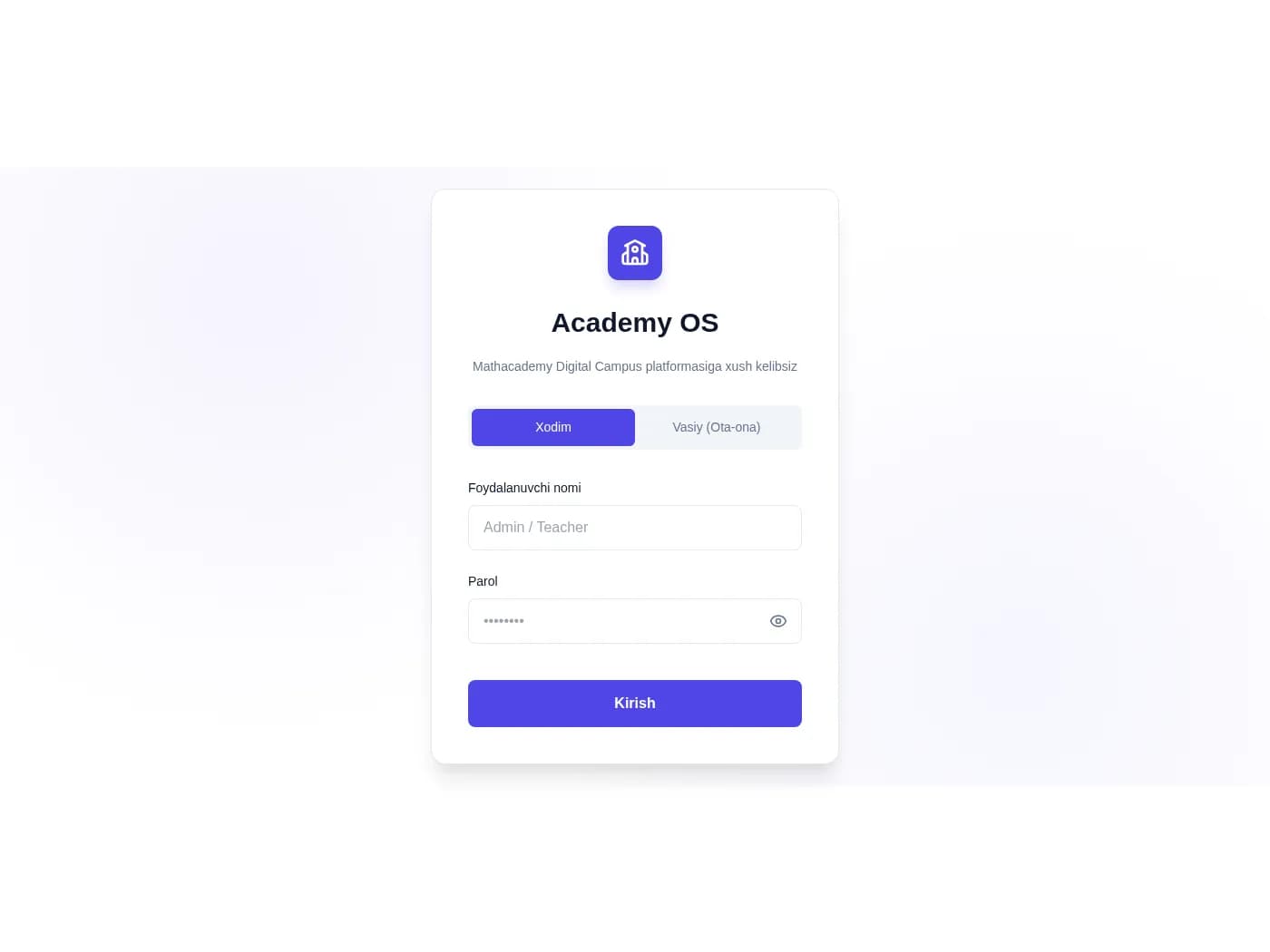 Academy OS Frontend Suite