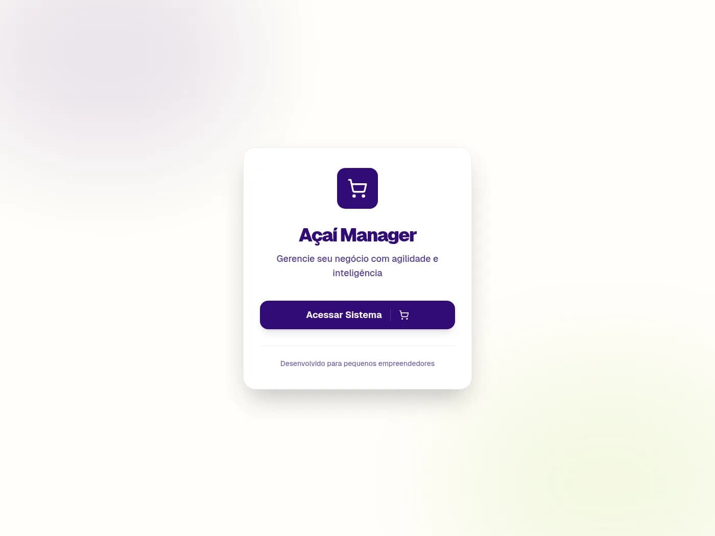 Açaí Store Manager