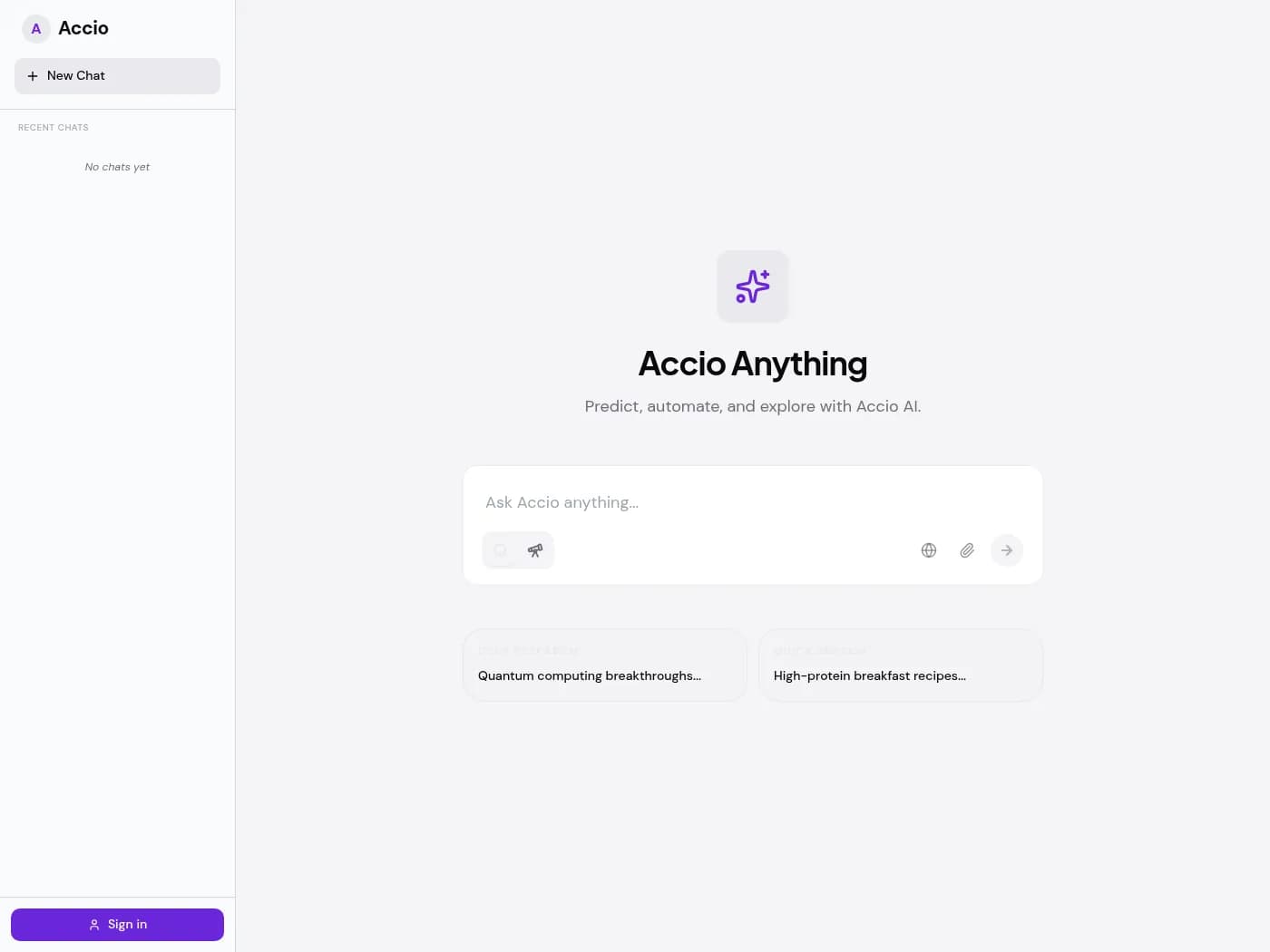 Accio AI Model