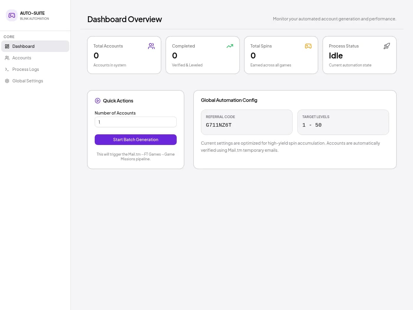 Account Automation Suite
