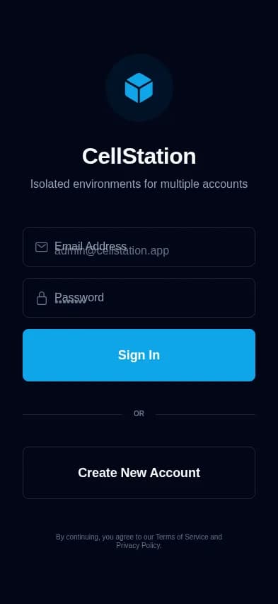 AccountCell Manager