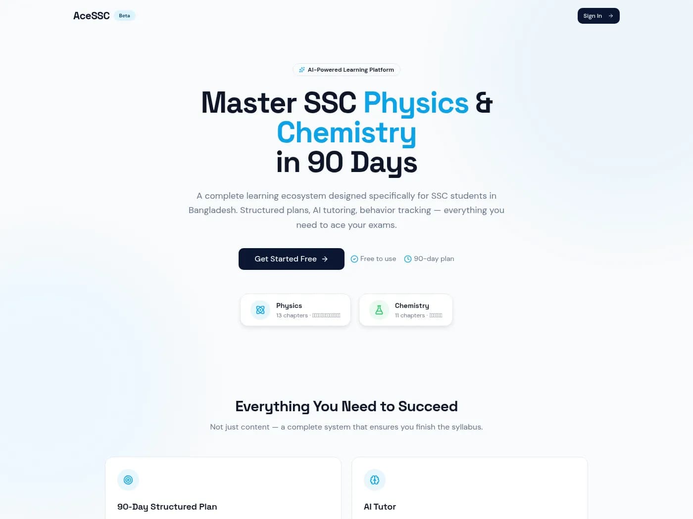 AceSSC Learning Ecosystem