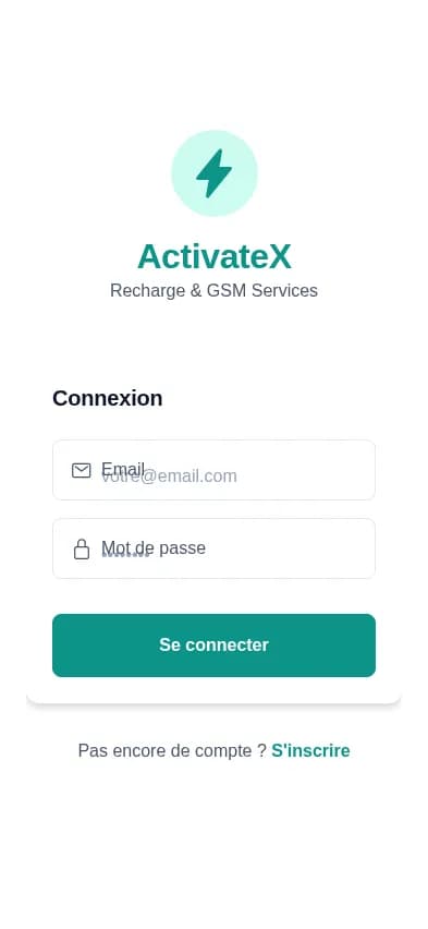 ActivateX GSM Recharge