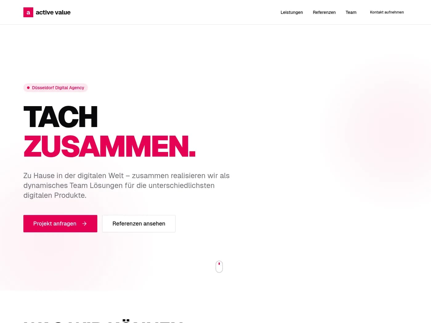 Active Value Landingpage