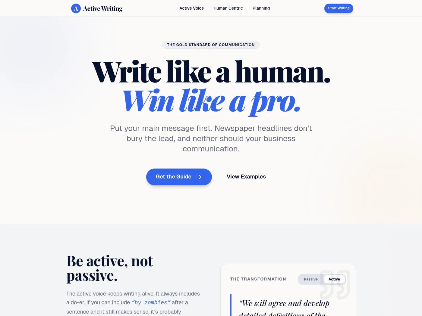 Active Writing Guide