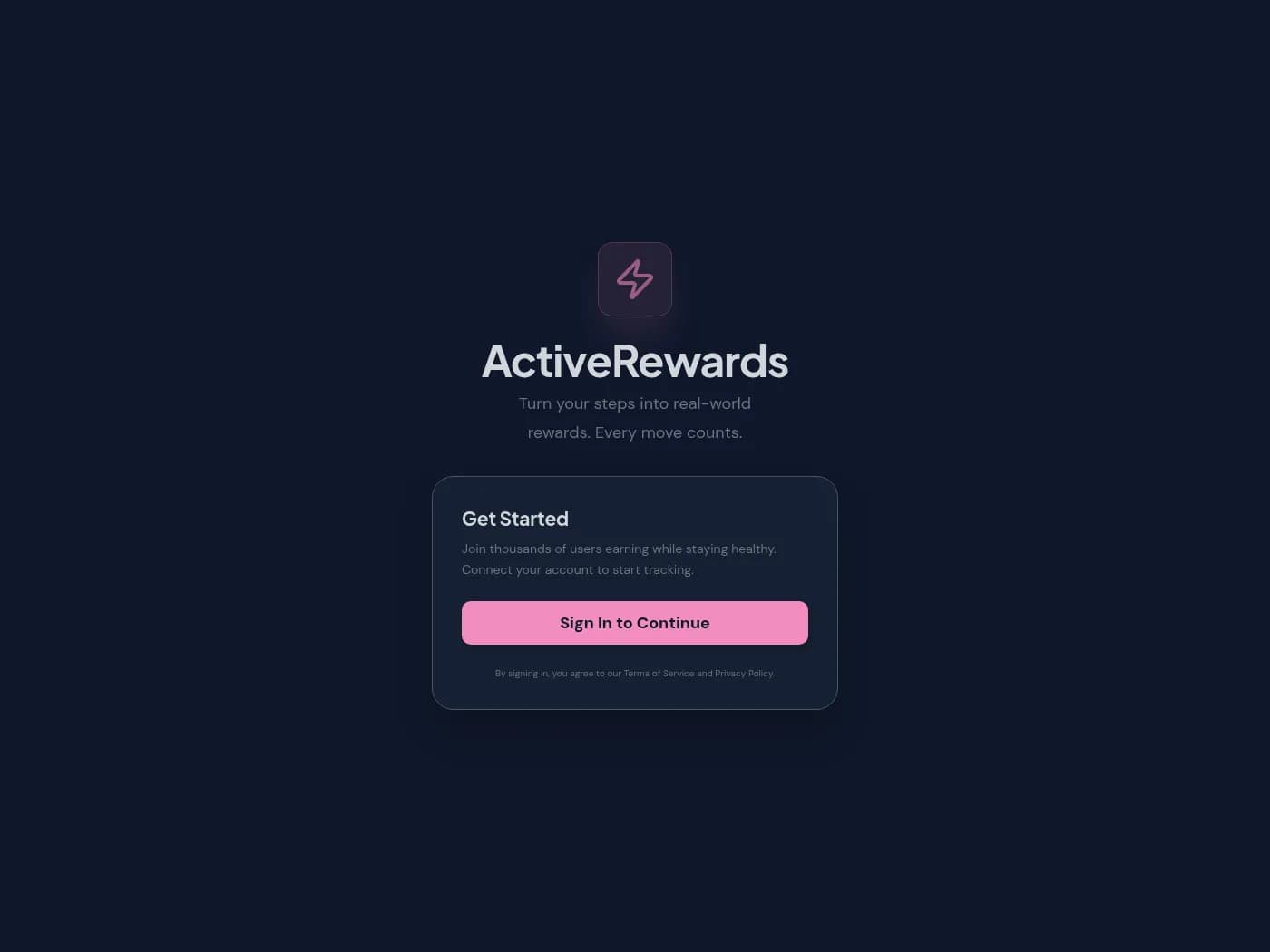 ActiveRewards PWA