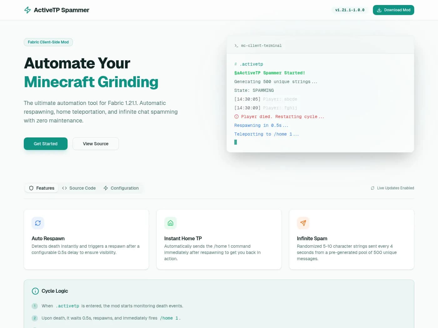 ActiveTP Spammer Mod