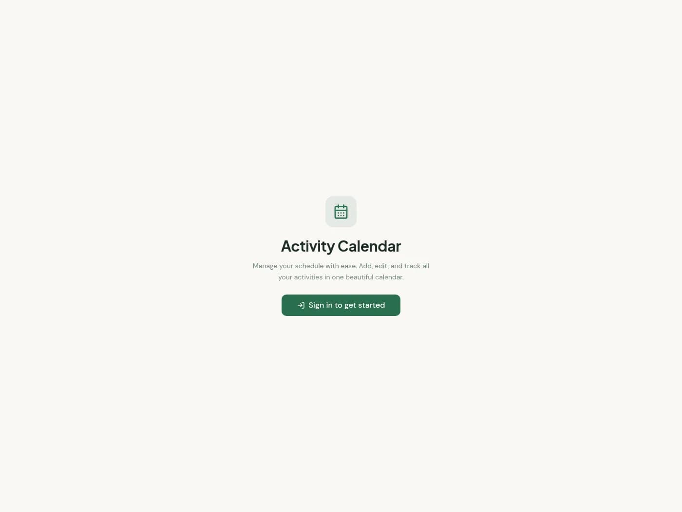 Activity Calendar Pro